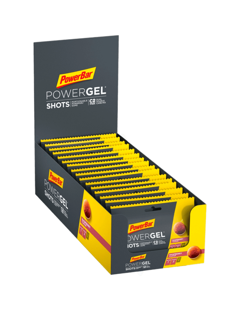 POWERBAR GOMITAS GEL SHOTS RASPBERRY 60g - tecnobicicletas.cl